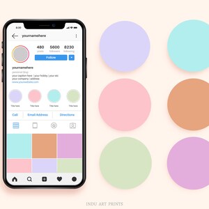 20 Solid Pastel Colors Instagram Highlight Covers, Aesthetic Social ...