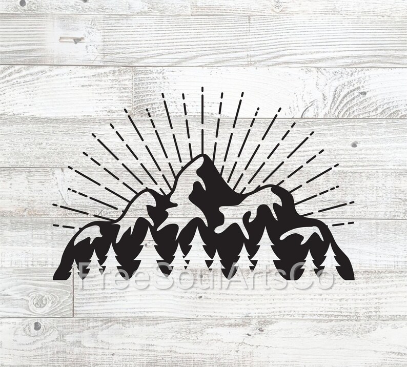 Mountain Svg. Adventure Svg. Travel Svg. Sunrise in Mountains - Etsy