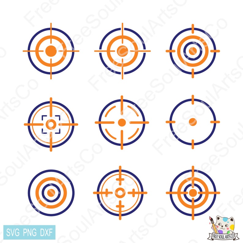 Target Svg. Shooting Target Svg. Bullseye Svg Bundle. Aim Bullseye Svg ...