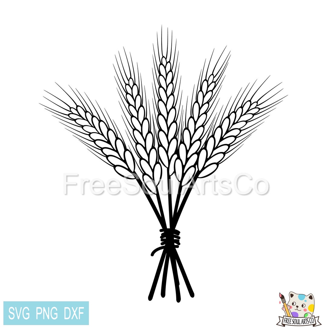 Wheat Svg. Wheat Bunch Svg. Fall Harvest Svg. Grain Svg. Wheat Svg Png ...