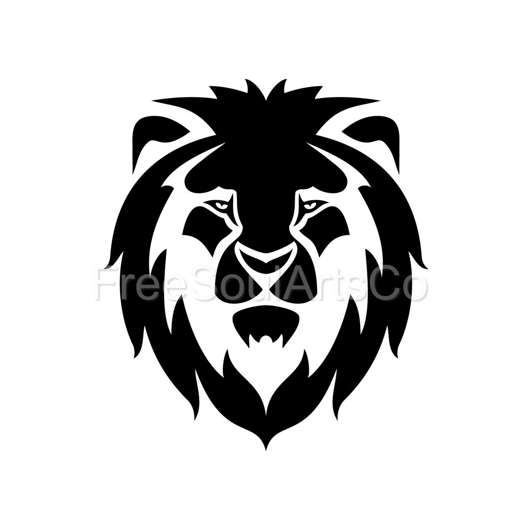 Lion Svg. Lion Head Svg. Lion Face Svg. Lion Head Clipart. Cut File ...