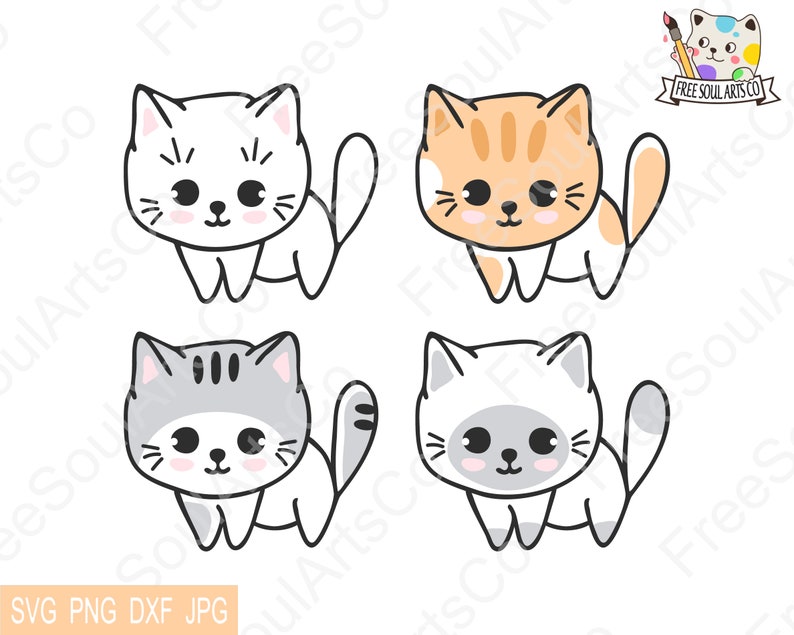Cat Svg. Kittens Bundle Svg. Cute Cat Svg. Cute Kitten Svg. - Etsy