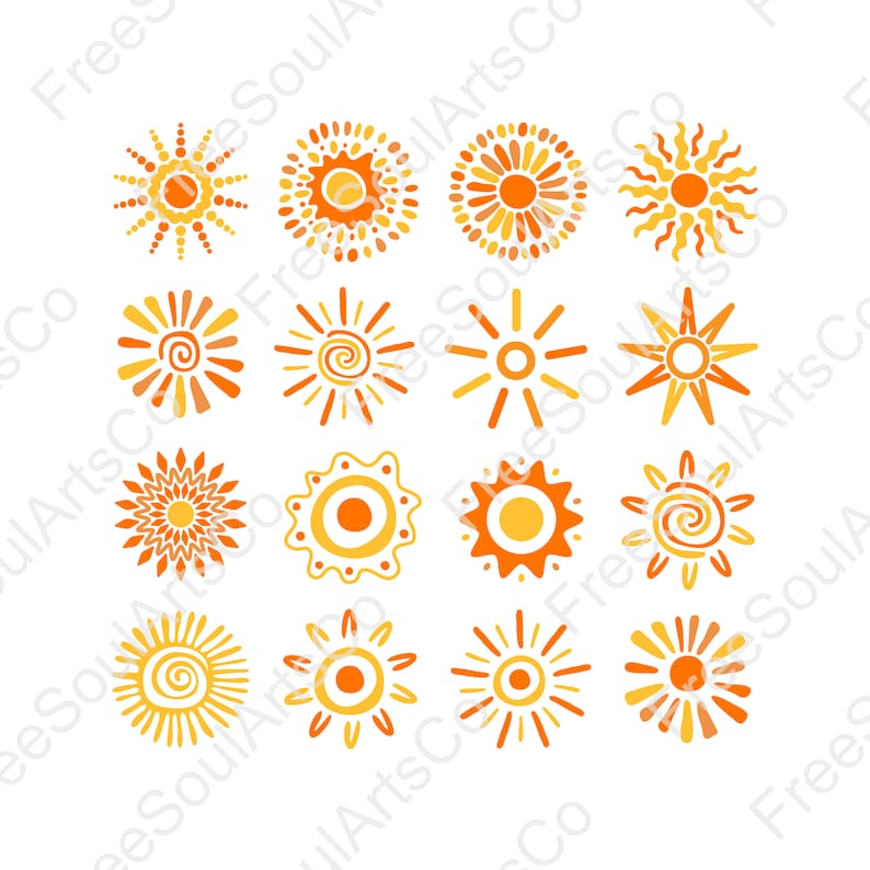Sun Svg Bundle. Sun Svg. Boho Sun. Cute Sun Svg. Sunshine Svg. - Etsy