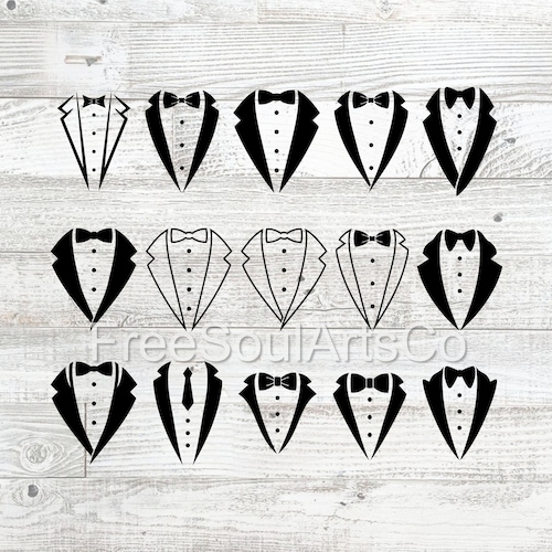 Tie Bow Tie Tuxedo Suit Clip Art Clipart Design Svg - Etsy