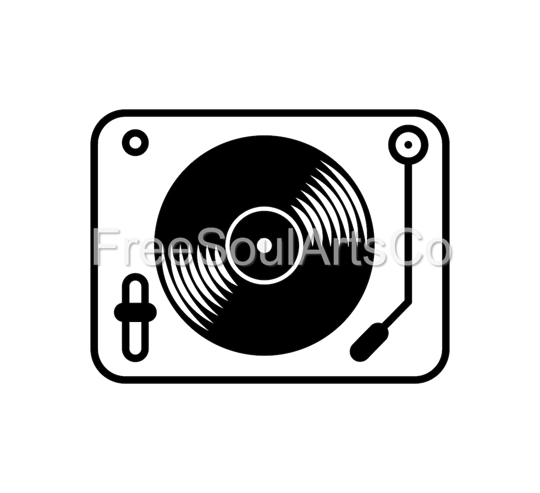 Vinyl Record Turntable Svg. Record Player Svg. Retro Music Record ...
