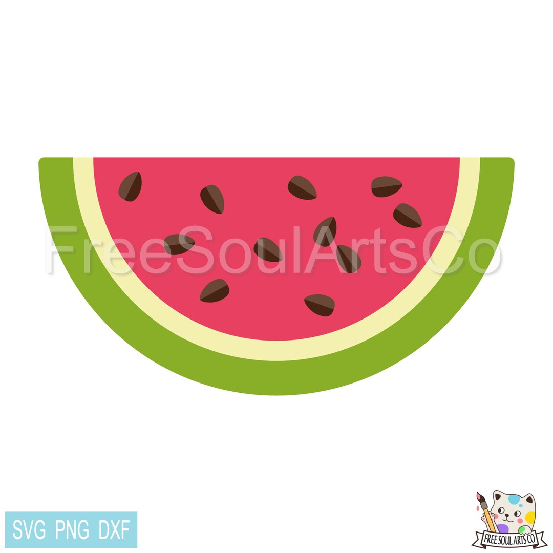 Watermelon Svg. Fruit Svg. Watermelon Slice Svg. Kawaii Fruit. Summer ...
