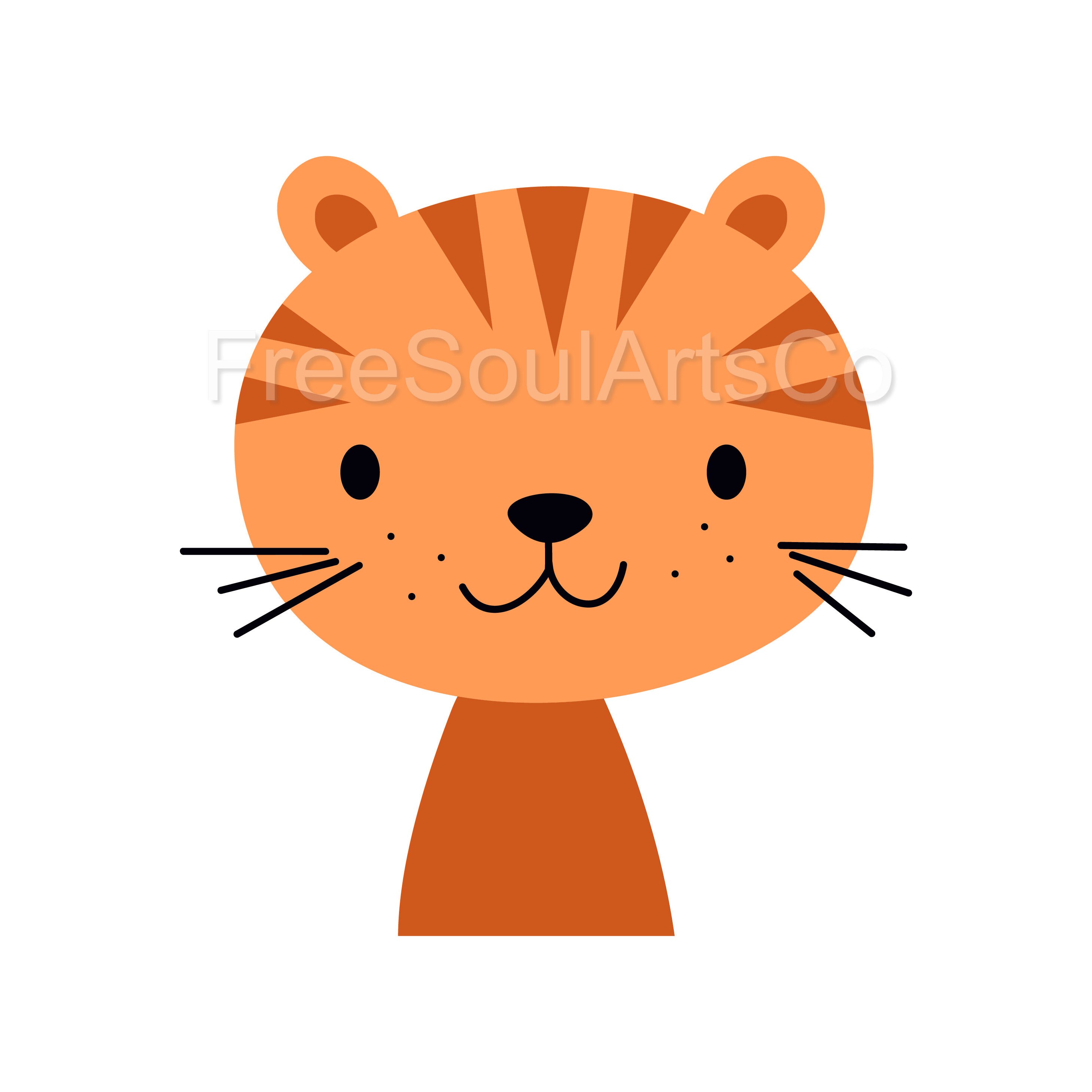 Tiger Svg. Cute Tiger Svg. Cute Baby Tiger Svg. Tiger Face Svg. Tiger ...