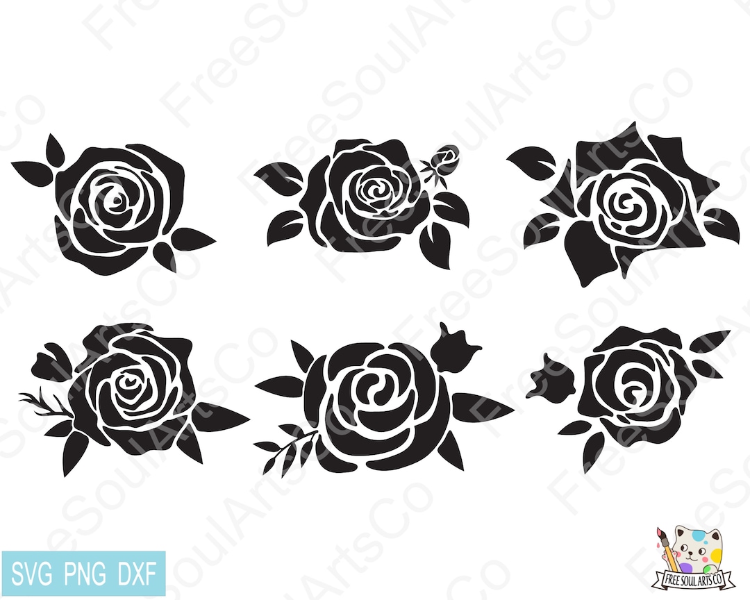 Rose Svg Bundle. Rose Svg. Flowers Svg. Rose Flowers Svg. Floral Spring ...