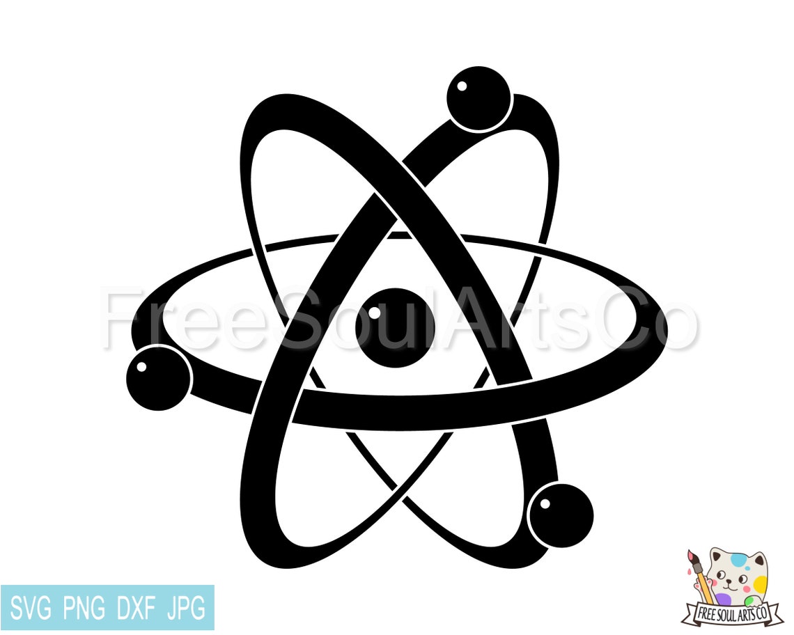 Atom Svg. Nuclear Physics Chemistry Science Svg. Molecule Svg. - Etsy