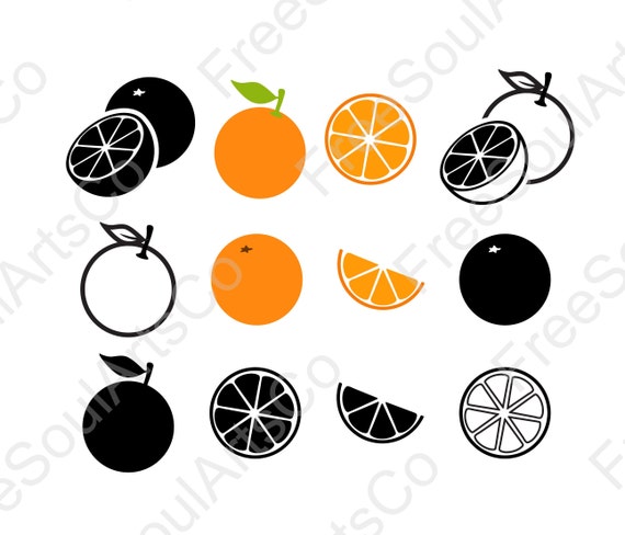 Orange Svg. Orange Bundle Svg. Orange Fruit Svg. Orange Slice - Etsy