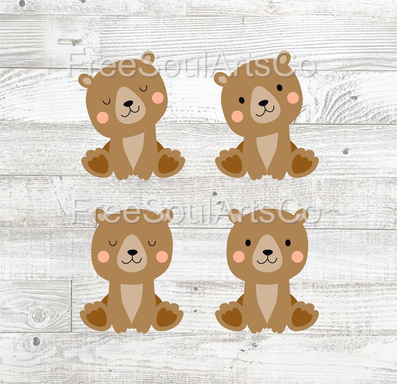 Bear Svg. Bear Svg Bundle. Bear Toy Svg. Cute Bear Svg. Baby Bear Svg ...