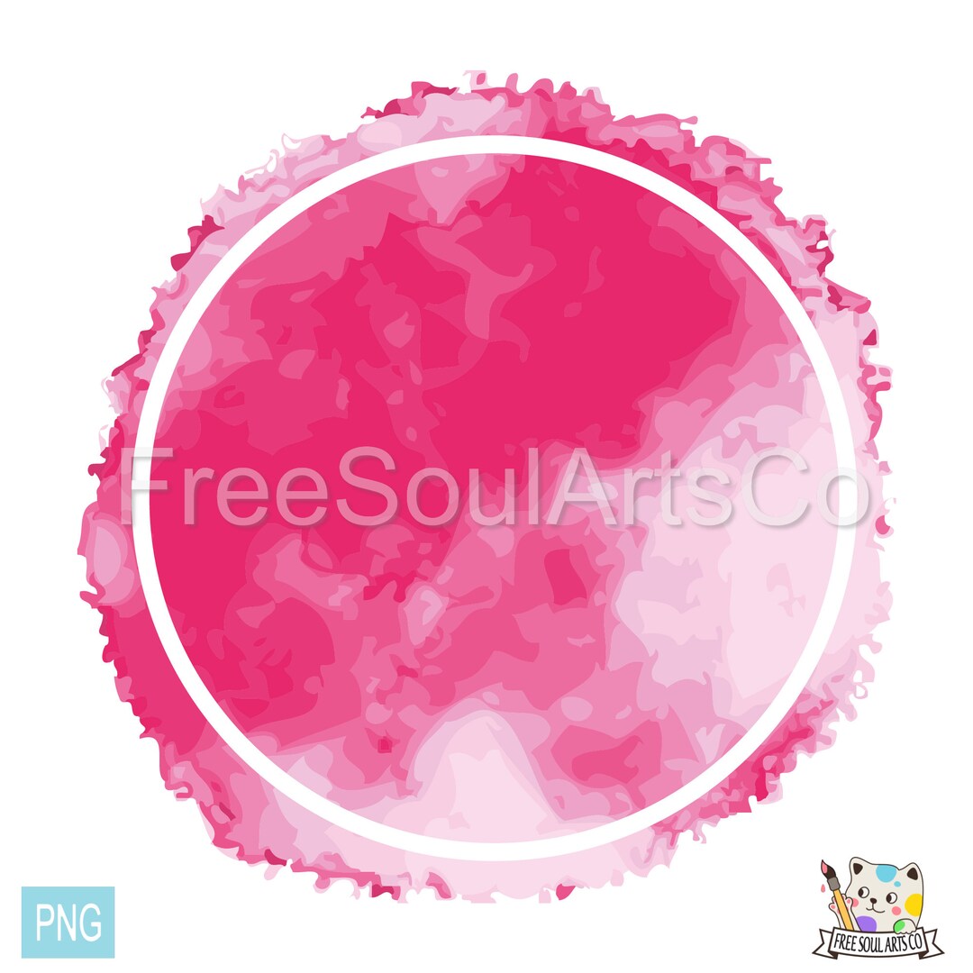Watercolor Png. Abstract Pink Watercolor Splash Png. Watercolor Round ...