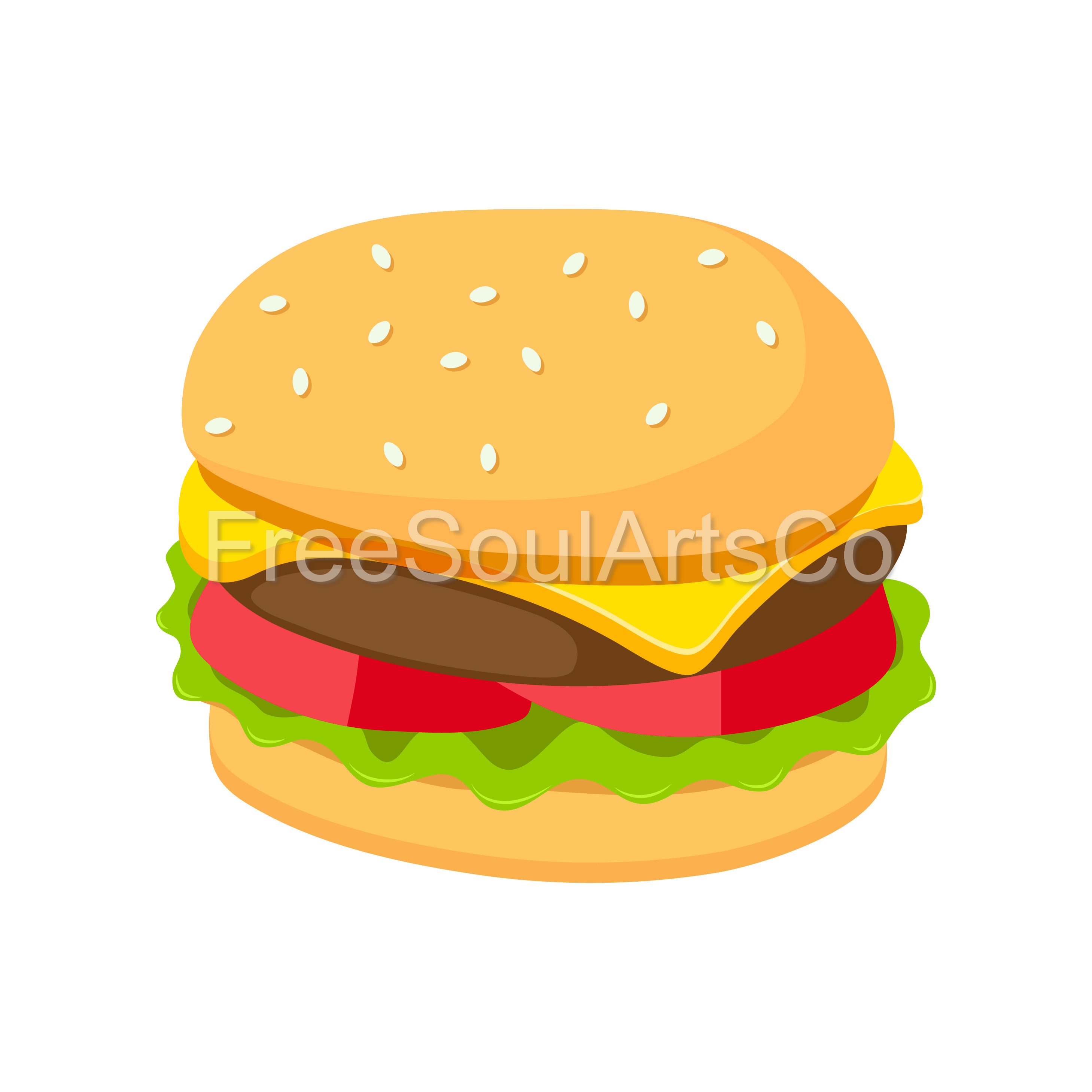 Plain Hamburger Clip Art