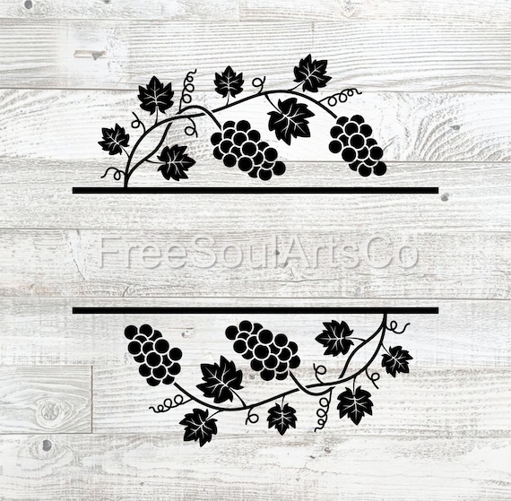 Grapes Svg. Grapes Name Split Svg. Grape Vine Svg. Grapes - Etsy