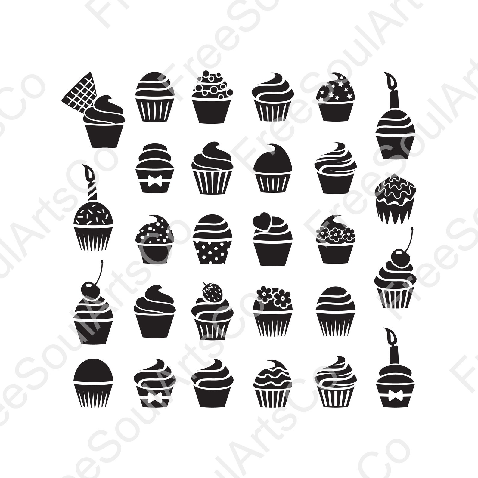 Cupcake Svg Bundle. Cupcake Svg. Muffin Svg. Cake Svg. - Etsy