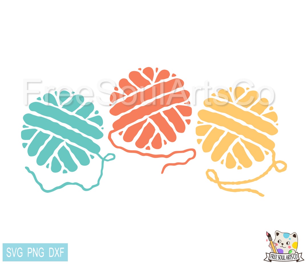 Yarn Svg. Yarn Ball Svg. Knitting Yarn Ball Svg. Knitting Svg. Crochet ...