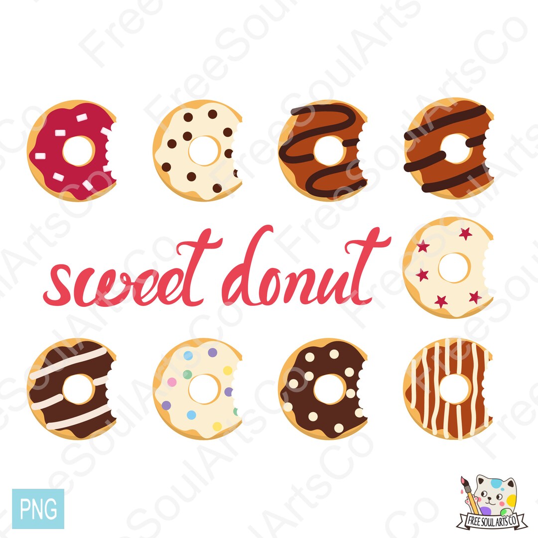 Donut Png Bundle. Donuts Png. Doughnut, Sprinkles, Icing. Donut Clipart ...