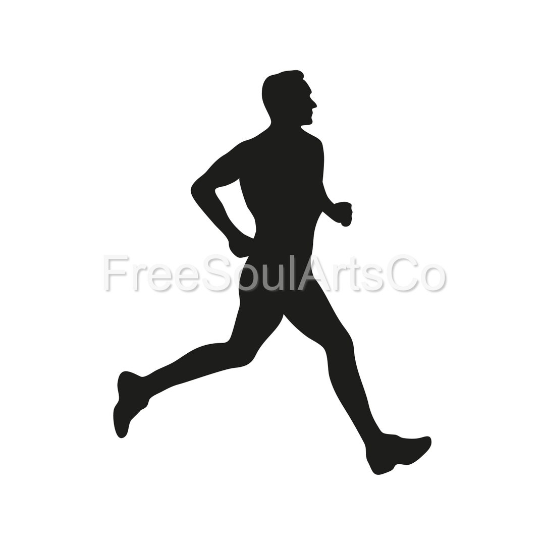 Running Man Svg. Runner Svg. Man Athlete Running Jogging Svg. Marathon ...