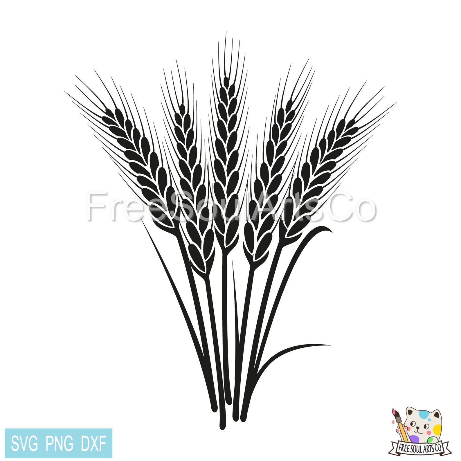 Wheat Svg. Wheat Bunch Svg. Fall Harvest Svg. Grain Svg. Wheat Clipart ...