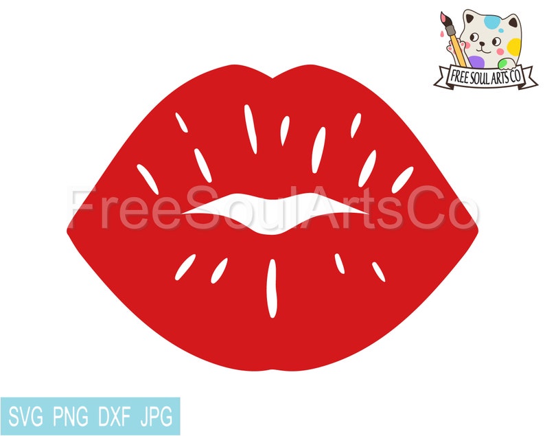 Labios Svg. Beso Svg. Labios rojos Svg. Beso Diseño Svg. - Etsy México