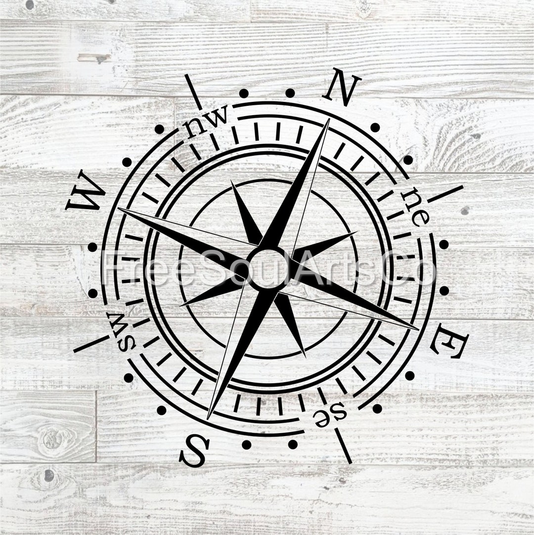 Compass Svg. Nautical Compass Svg. Compass Rose Svg. Compass Star Svg ...