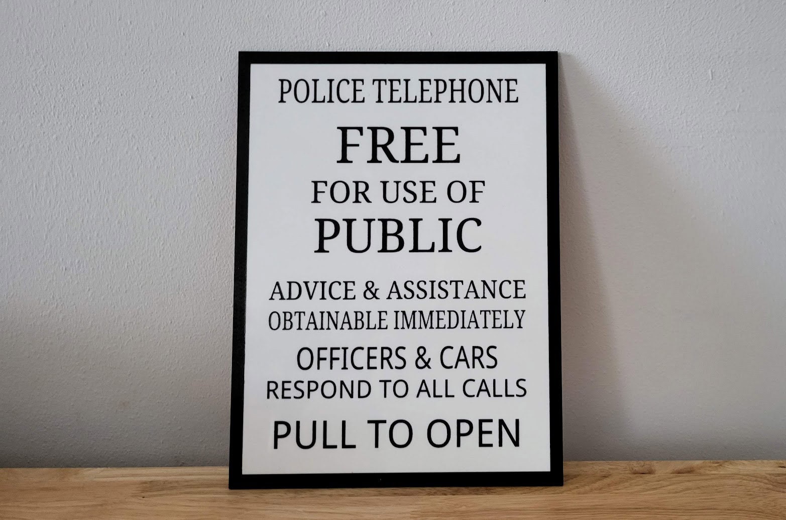 Tardis Police Box Sign Stencil