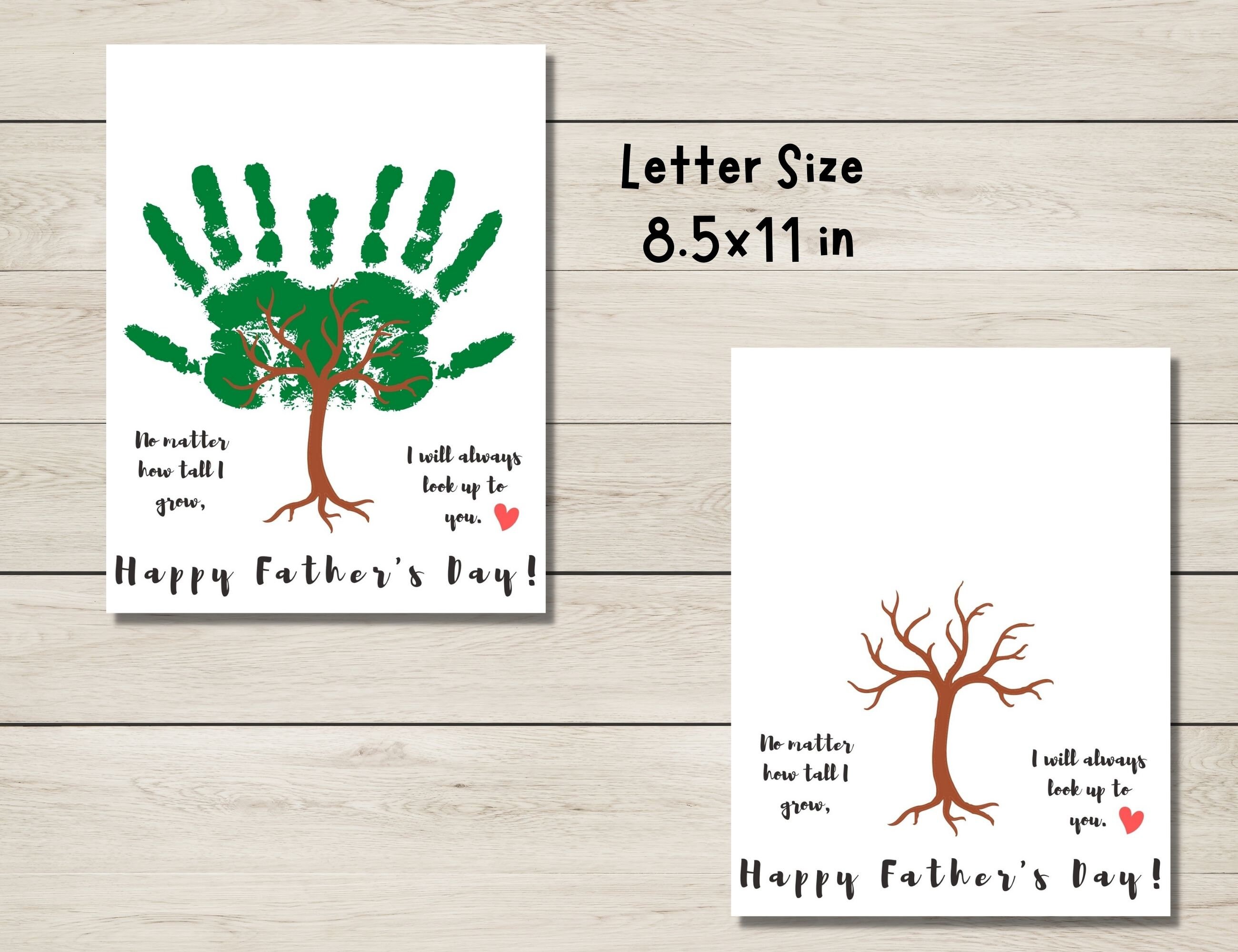 Handprint Art Gift for Dad, Gift for Dad, DIY Kid Craft, Baby Handprint ...