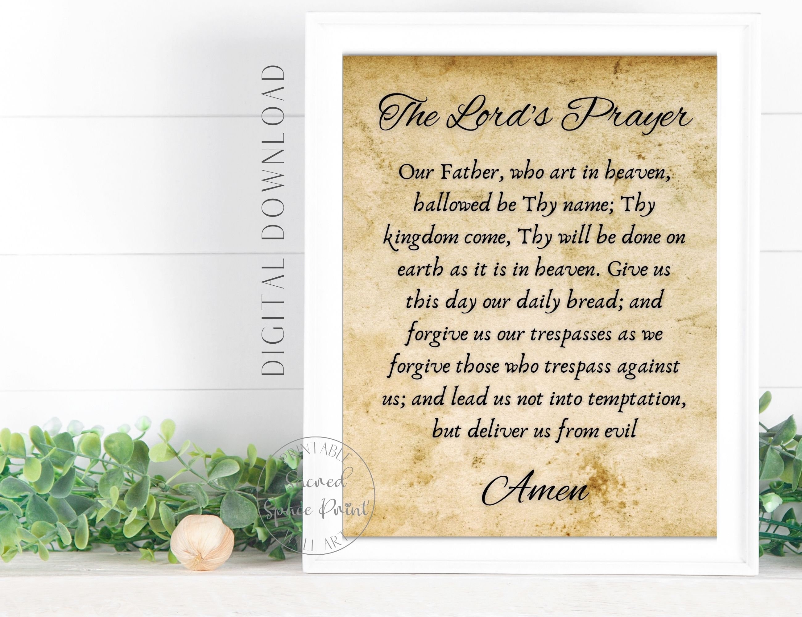 The Lord's Prayer, Our Father - Etsy