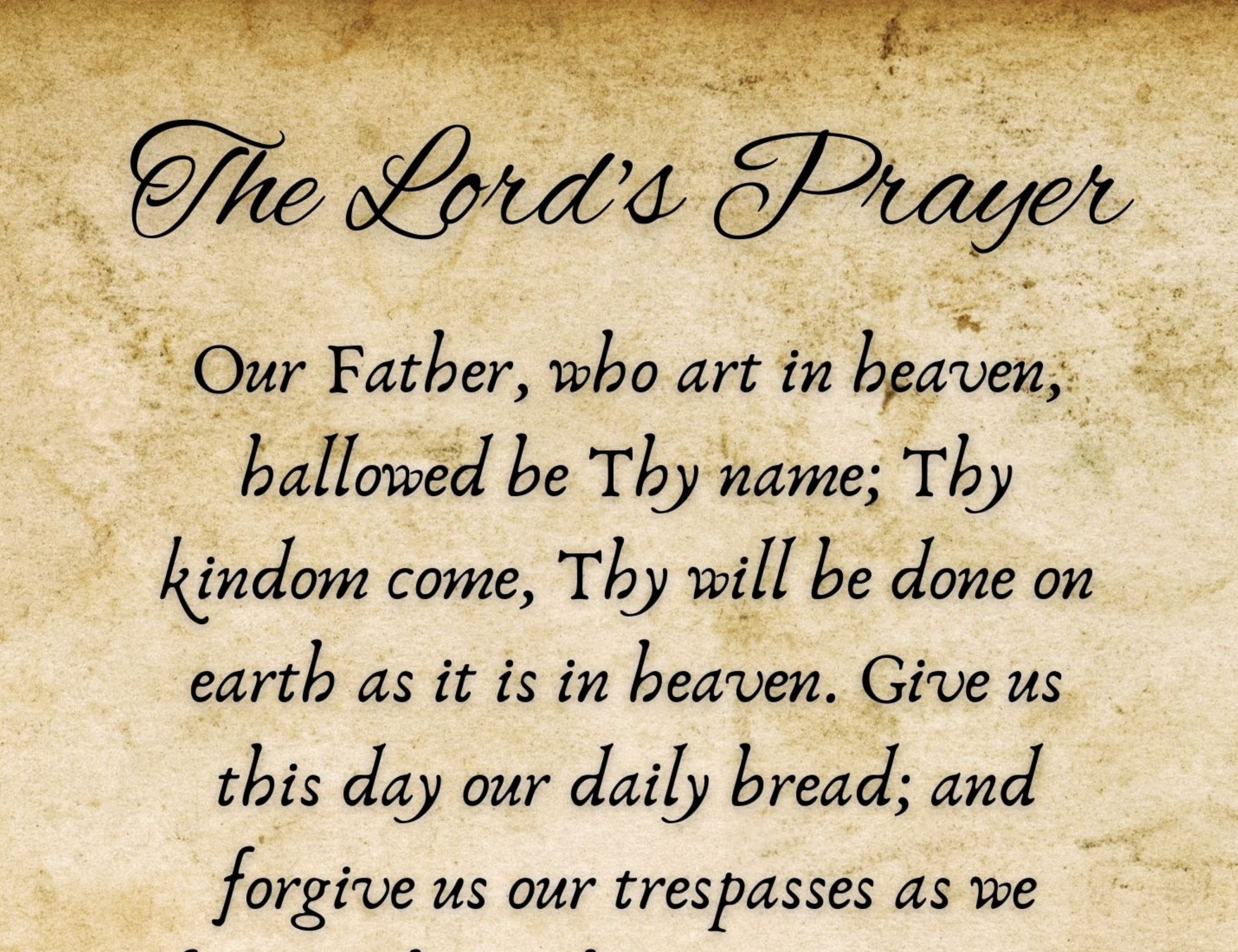 The Lord's Prayer, Our Father - Etsy