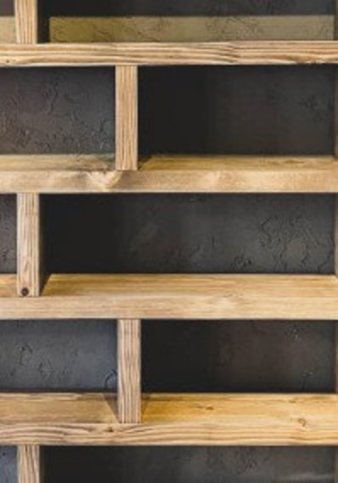 Customizable Solid Wood Bookcase Wooden Rustic Design - Etsy