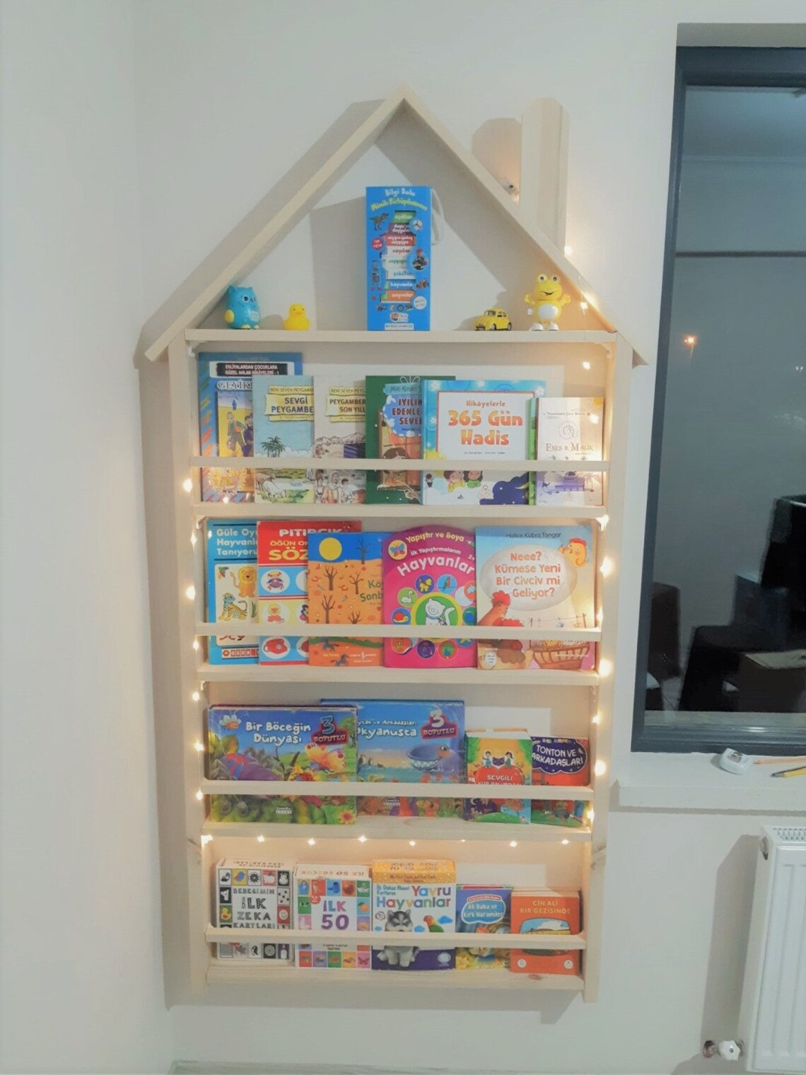 Wooden Wall Montessori Solid Wood Nursery Wall Rack Kids - Etsy