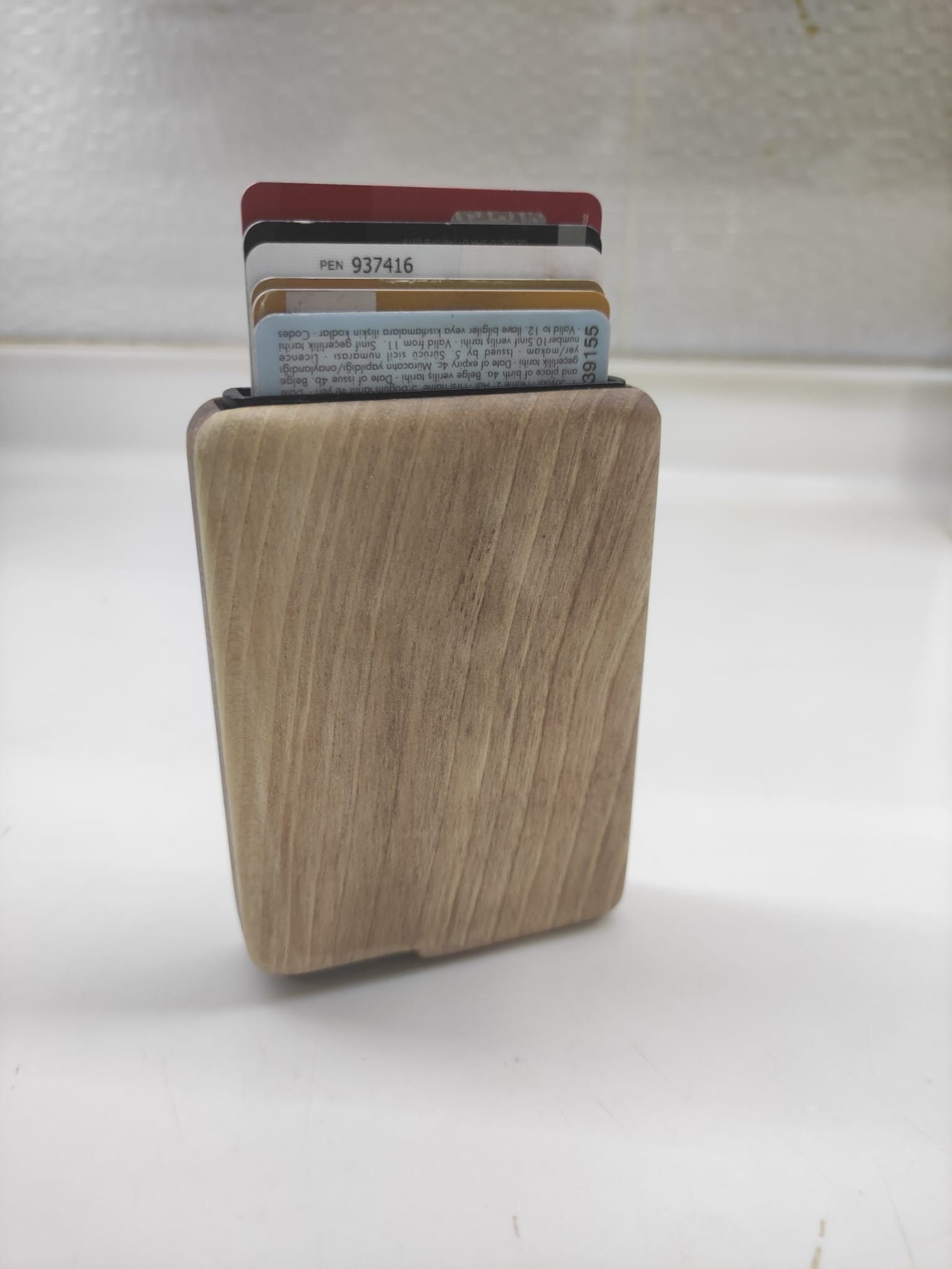 Solid Wood Card Holder Wooden Business Card Cases Custom - Etsy