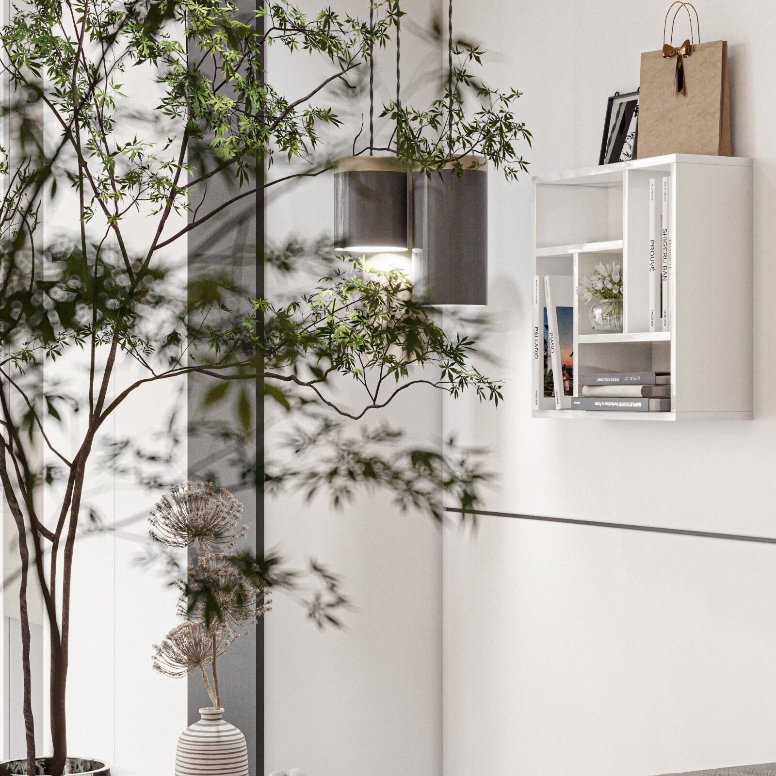 Custom Wooden Wall Rack Decorative Wall Mounted Shelf Design Wall Decor ...