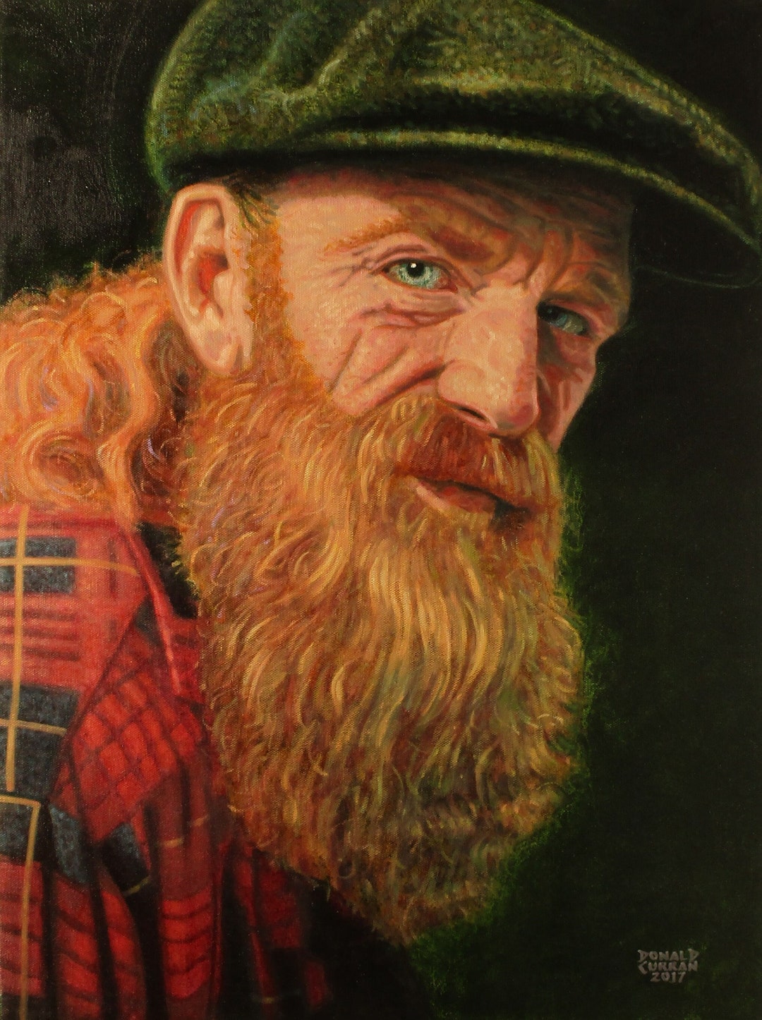 Irish Man, Original Oil Painting, 24x18 Inches, Portrait, Ireland - Etsy