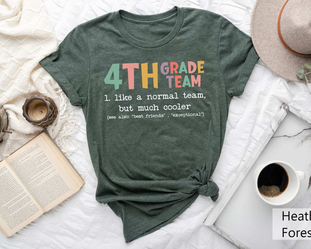 Custom Fourth Grade Team Shirts, 4th Grade Teacher Shirt, 4th Grade T ...