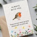 Sympathy Robin Poem Christmas Card, Sympathy Robin Personalised ...