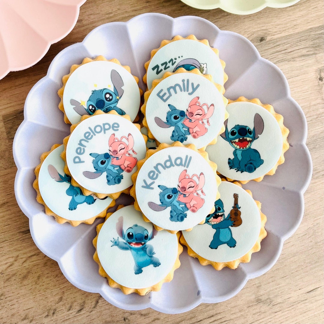 STITCH Birthday Biscuits, Stitch Party Decor, Personalised Stitch Party ...