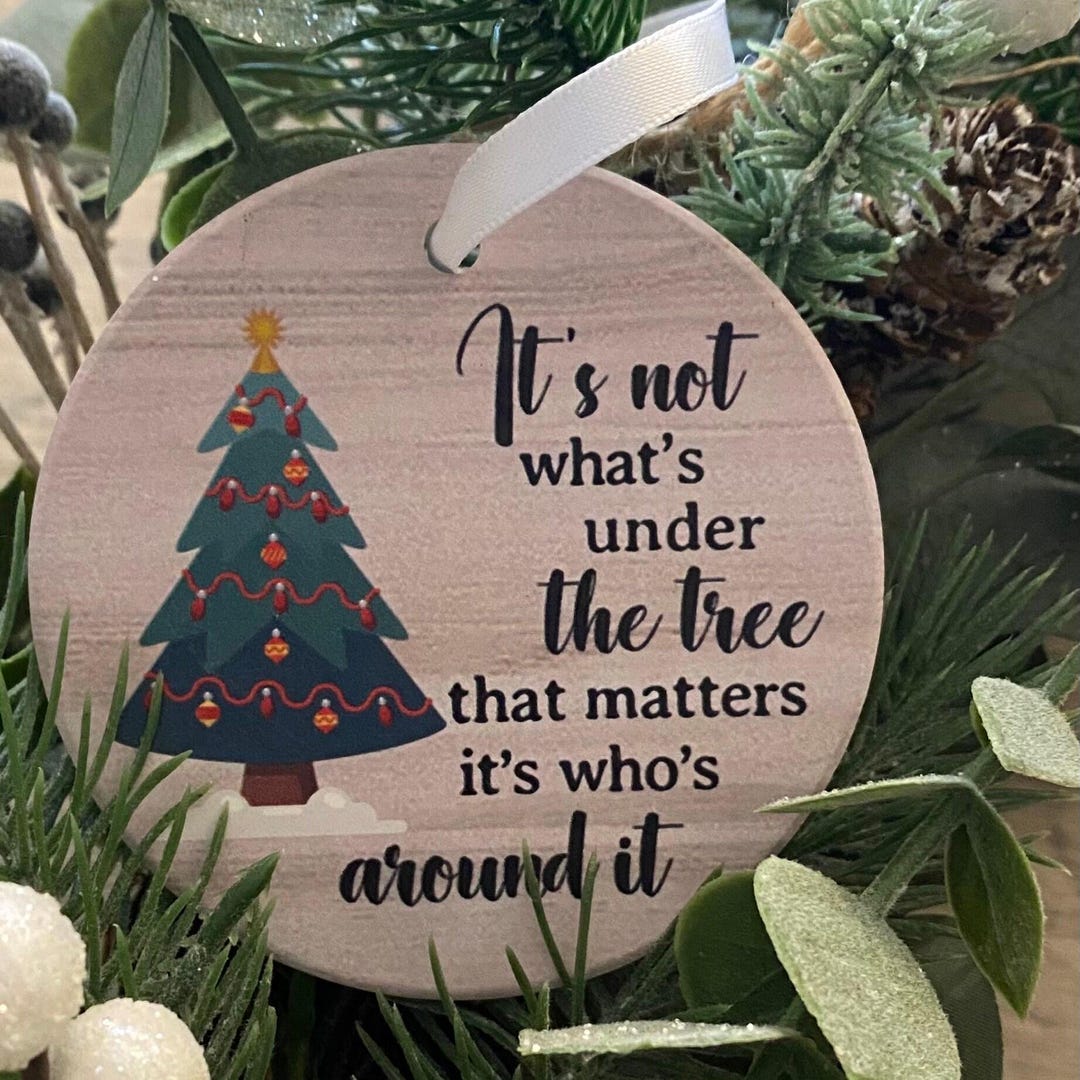 Christmas Family Tree Decoration, Quote and Keepsake, Christmas Quote ...