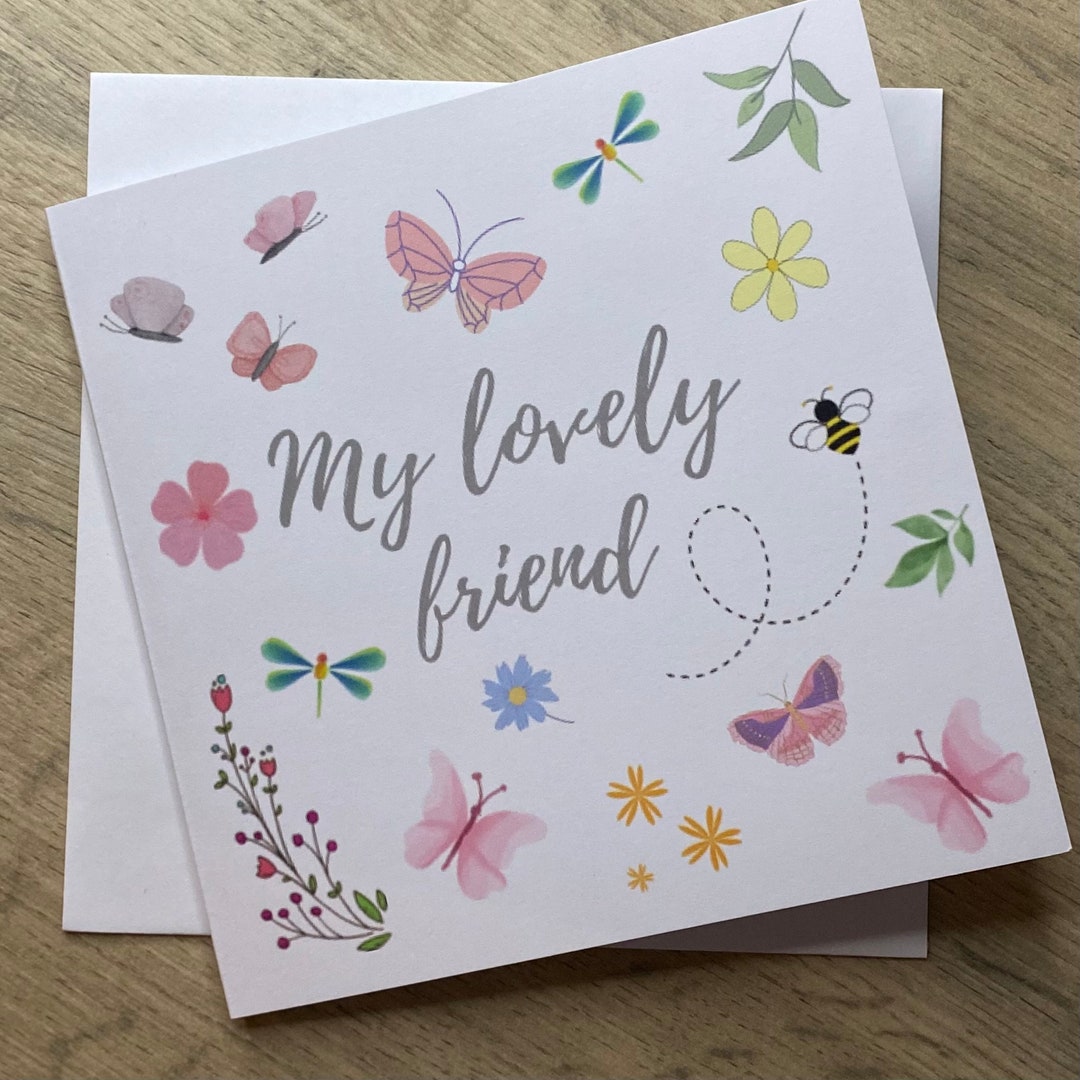 Friendship Card, Best Friend Card, Card for Bestie, Best Friend ...
