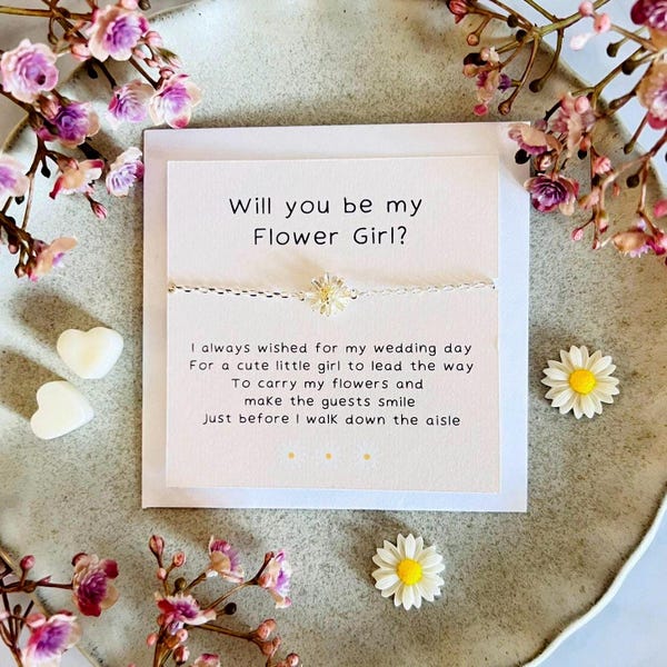 Flower Girl Proposal Card Poem - Etsy