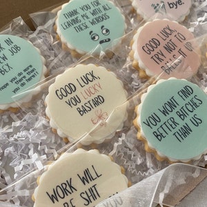 Funny Good Luck New Job Biscuits Good Luck Seeded Card Funny - Etsy UK