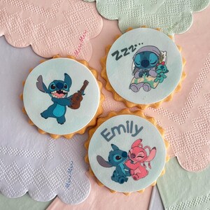 STITCH Birthday Biscuits, Stitch Party Decor, Personalised Stitch Party ...