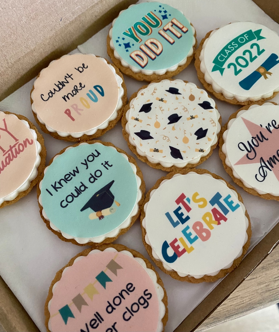Congratulations Graduation Degree Exams Biscuit Box Gcses - Etsy