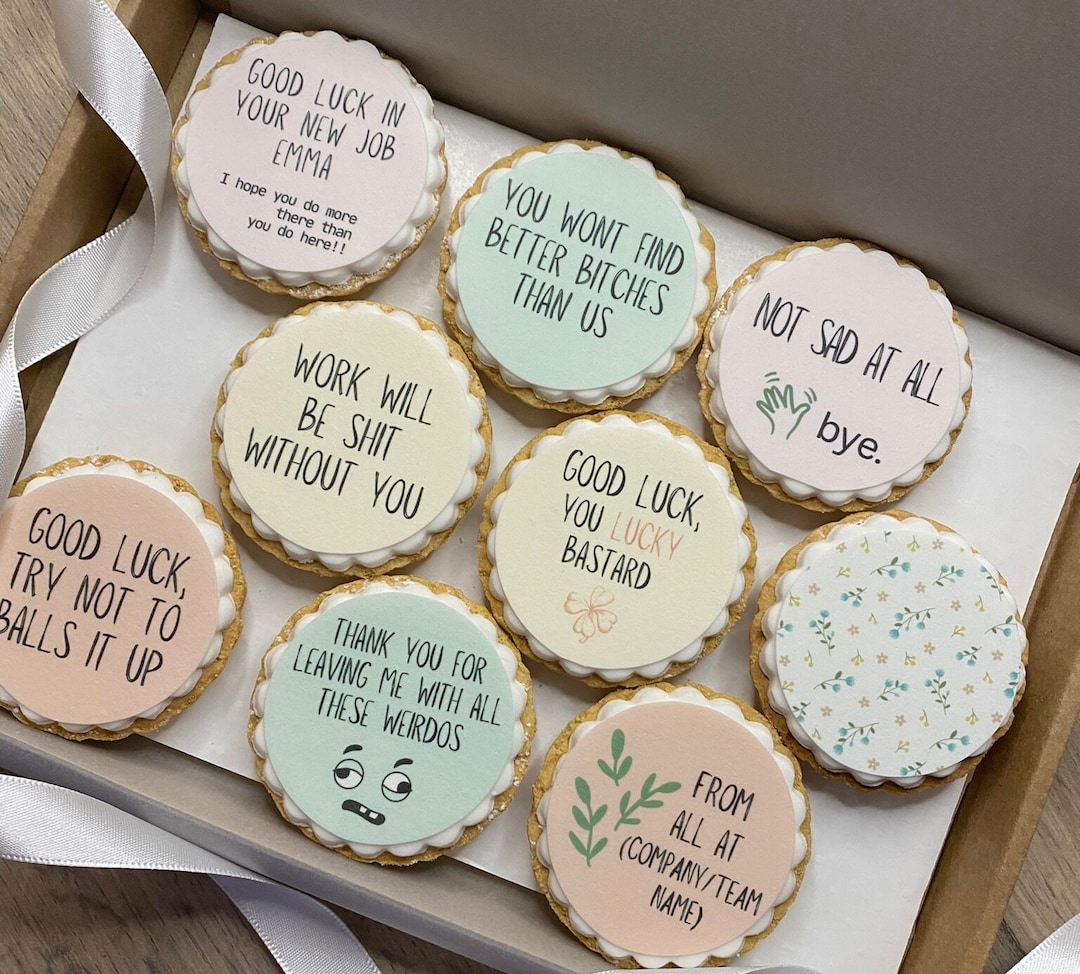 Funny Good Luck New Job Biscuits Good Luck Seeded Card Funny - Etsy UK