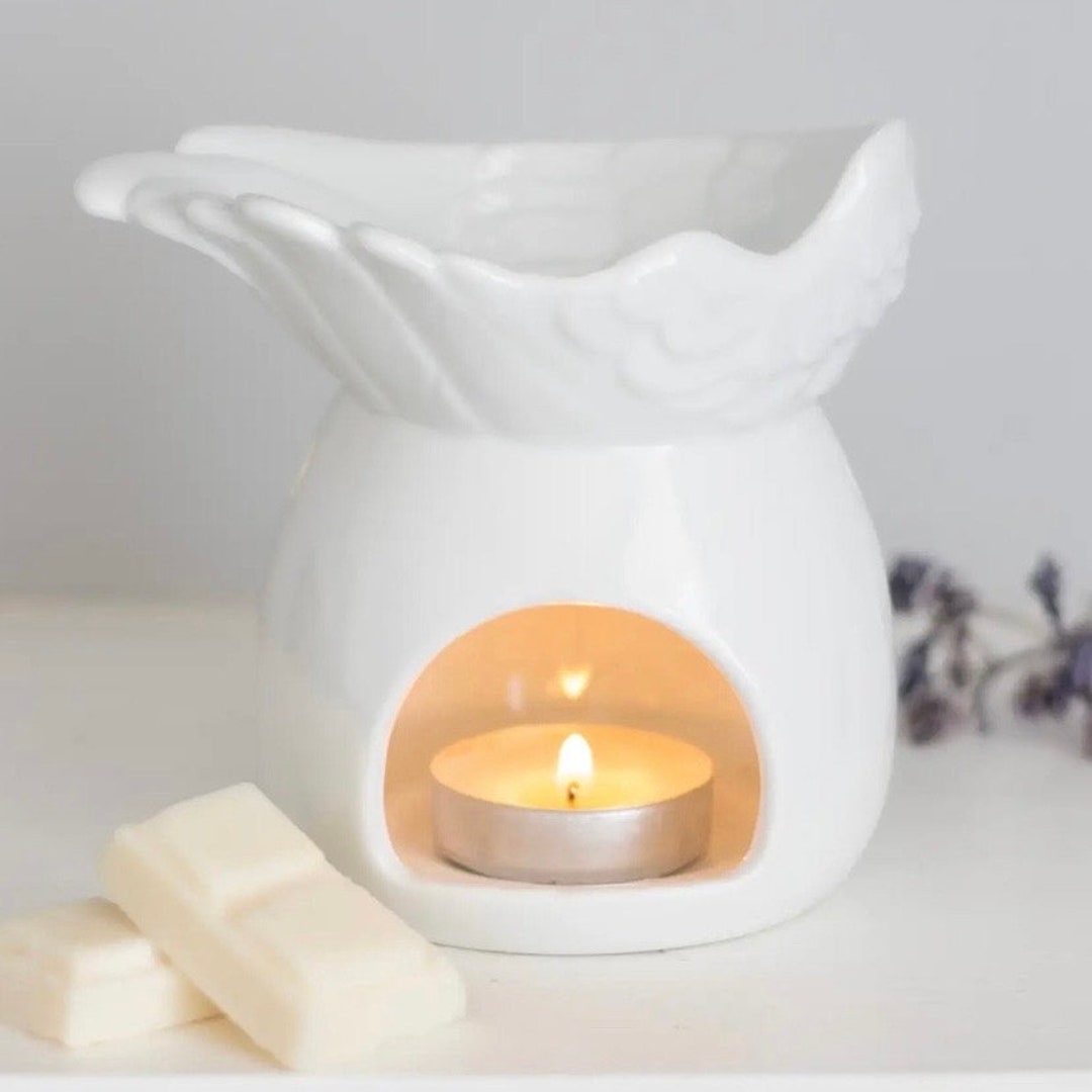 Angel Wing Memorial Burner and Wax Warmer, Wax Melt Burner, Sympathy ...