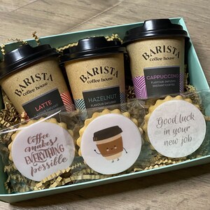 Personalised Coffee & Biscuits Gift Box, Coffee Hamper, Coffee Lover ...