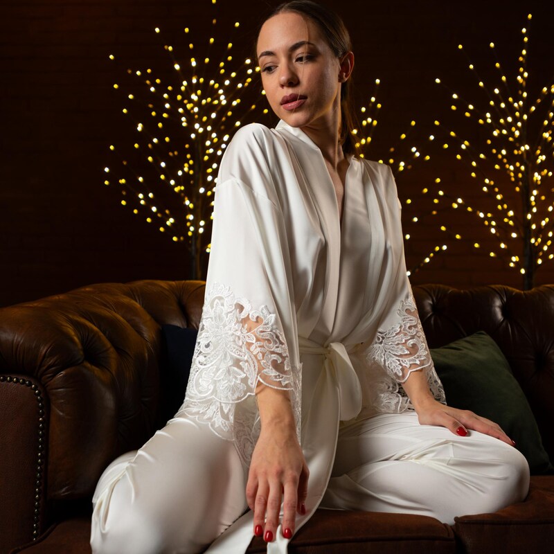 White Lace Kimono - Etsy