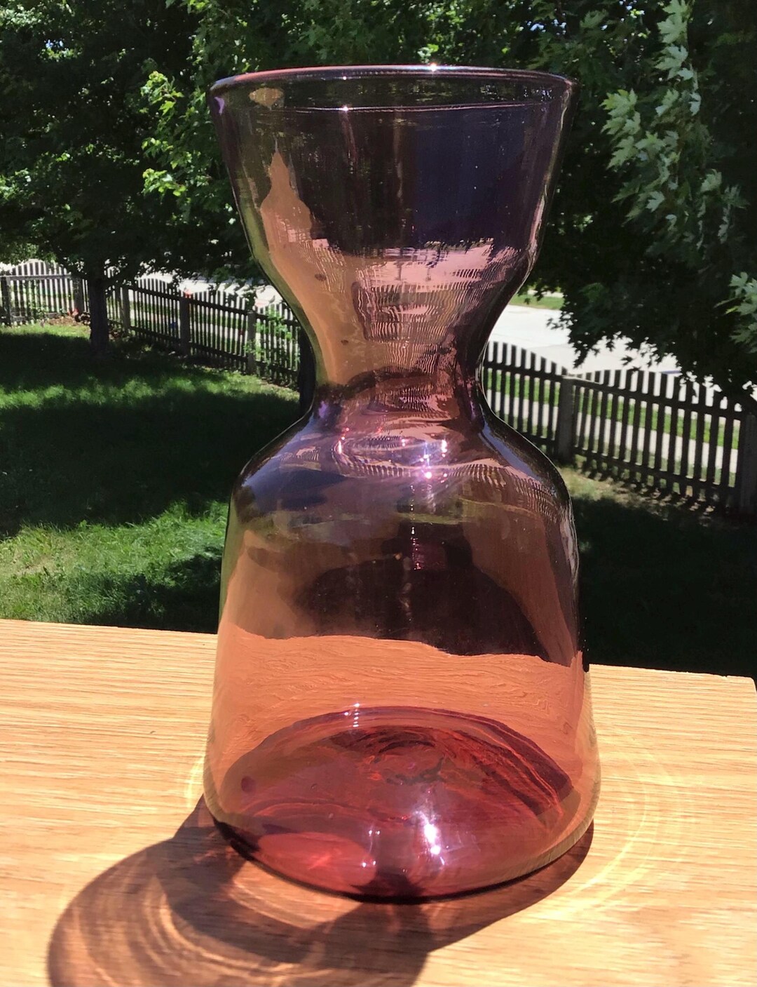 Vintage Blenko Amethyst Art Glass Vase: Wayne Husted MCM Design - Etsy