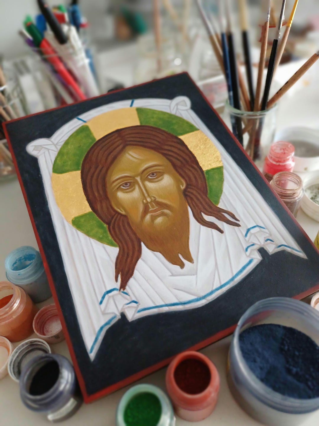 Face of Christ Icon - Etsy