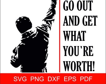 Rocky Balboa Silhouette Svg - Etsy Israel